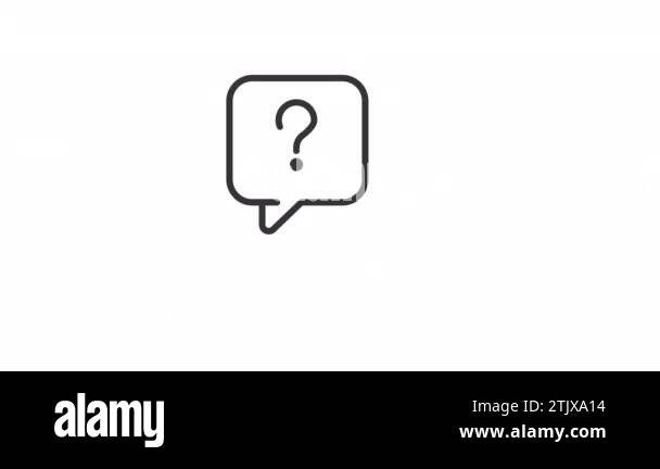 Animated interview linear icon. Communication in decision making ...