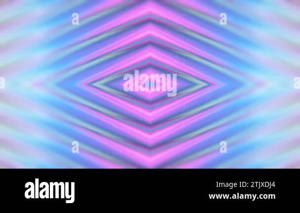 Symmetrical geometric pattern with moving neon colored texture. Trendy ...