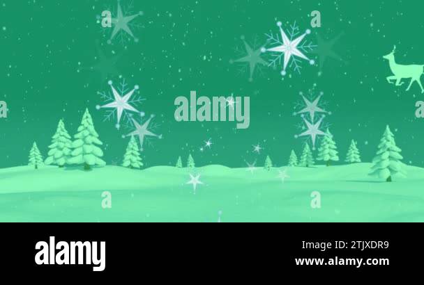 Snow falling over christmas trees Stock Videos & Footage - HD and 4K ...