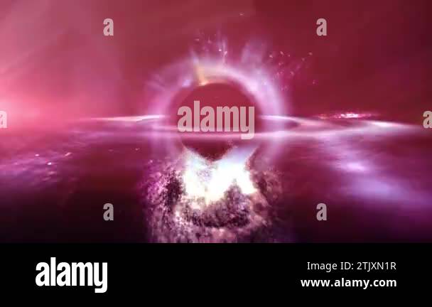 Artistic interstellar supermassive Black Hole in outer space. Astronomy ...