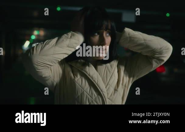 Fearful young stressed woman scared Caucasian Ukrainian girl female ...