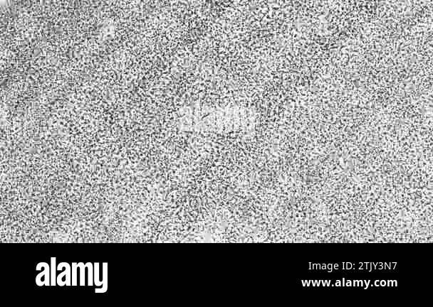Animation of white noise. The effect of interference, malfunction, and ...