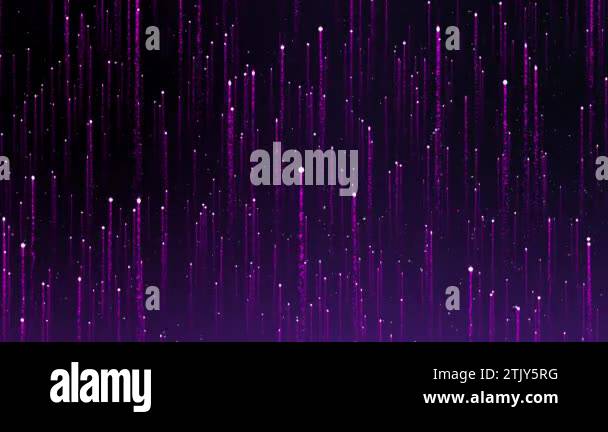 Neon Stage screen background digital data flow. particles streaks with ...