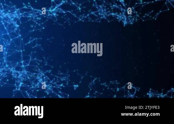 Abstract plexus background with connected lines and dots. Wave flow. Plexus geometric Big data ...