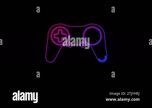 Esport retro video game pad and digital sport gaming line symbol ...