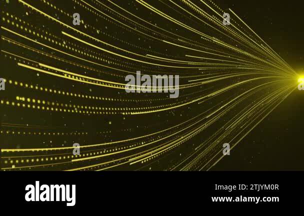 Luxurious golden particle stripes rising, shining particle light. Oscar ...