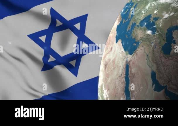 Israel Flag and Israel Map on Earth Globe 4K Stock Video Footage - Alamy