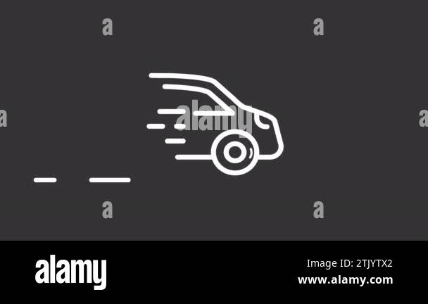 Line drawing of car white vehicle Stock Videos & Footage - HD and 4K ...