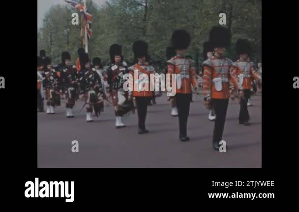 London, United Kingdom may 1949: Historical footage from 1949 showing ...