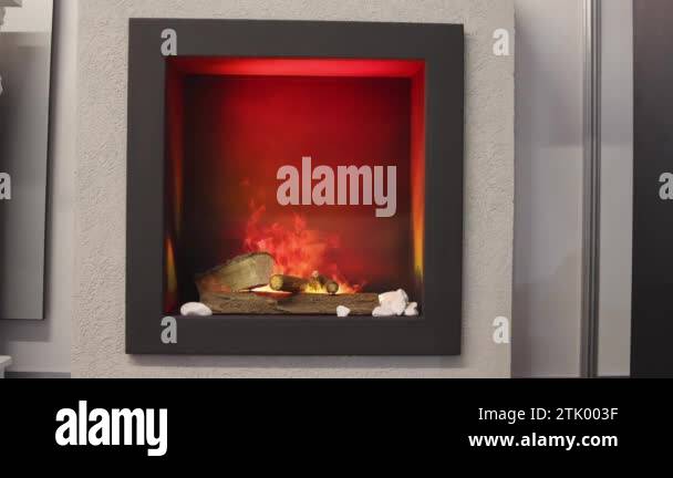 Fake fireplace fire effect Stock Videos & Footage - HD and 4K Video ...