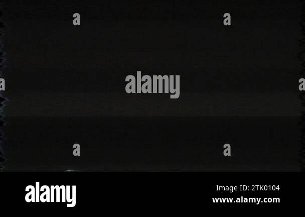 VHS. Gray background of the CRT screen. VHS shaking, flickering ...