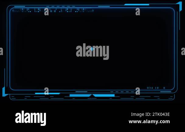Hud Frame Digital Technology Sci-fi Frame Interface. HUD concept design of frame with brackets ...