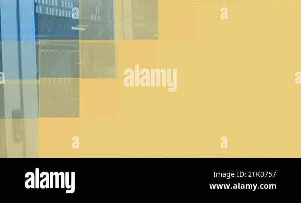 Animation of padlock and cloud icon scanning in loading circles over ...