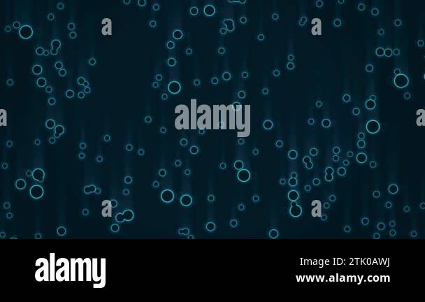 Animated background in 4K with abstract blue circles that merge into 1 ...