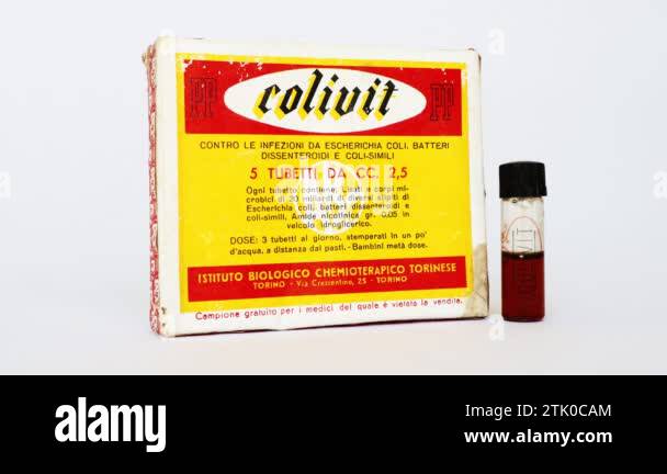 Rome, Italy February 18, 2022: Vintage 1940s COLIVIT with Bacterial ...