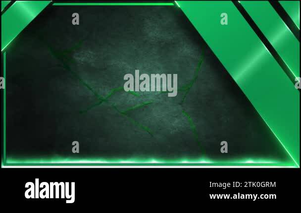 Twitch Overlay Stream Overlay Hd. Green Template Stock Video Footage ...