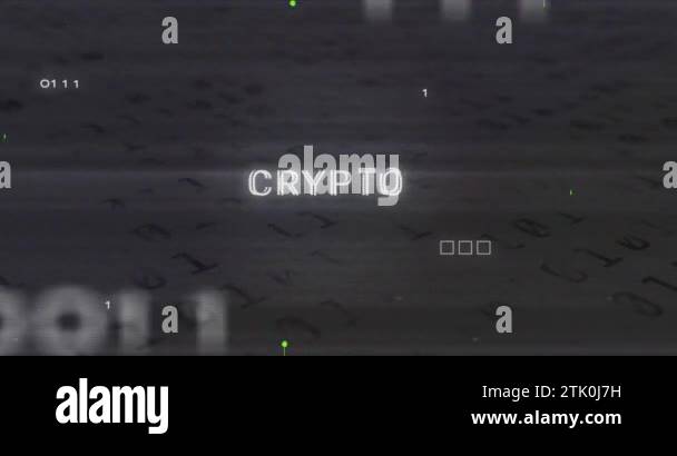 Animation Of X Symbol Crypto Text And Binary Codes And Circuit Board Texture Over Black