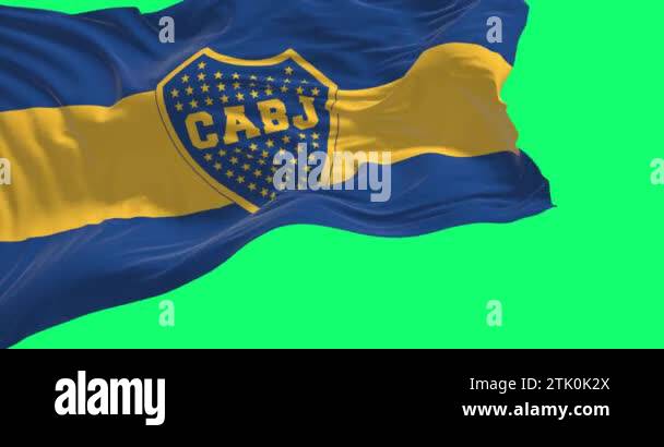 Buenos Aires, AR, Oct. 2022: The Boca Juniors flag waving. Boca Juniors ...