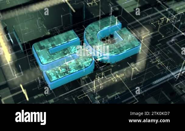 5G fifth generation cellular network technology. Broadband access ...