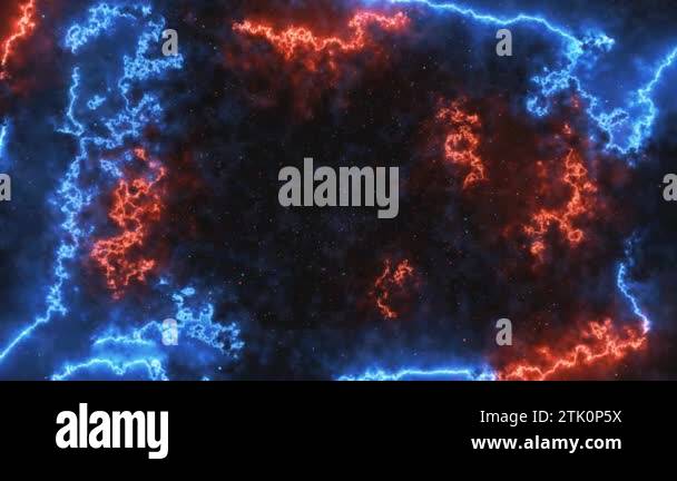 A virtual flight through stars and nebulas stars skies with twinkling ...