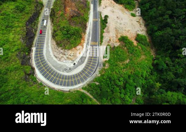 Khanh Le Pass seen from above is beautiful and majestic. This is the ...