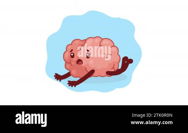 Brain organ falling comic character Stock Videos & Footage - HD and 4K ...