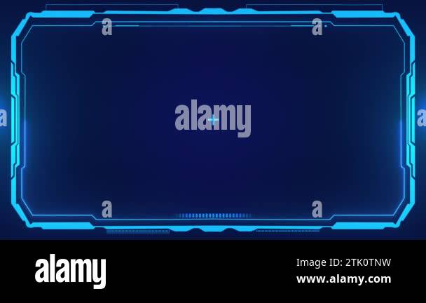 HUD template. Frame HUD element. Futuristic viewfinder of future ...