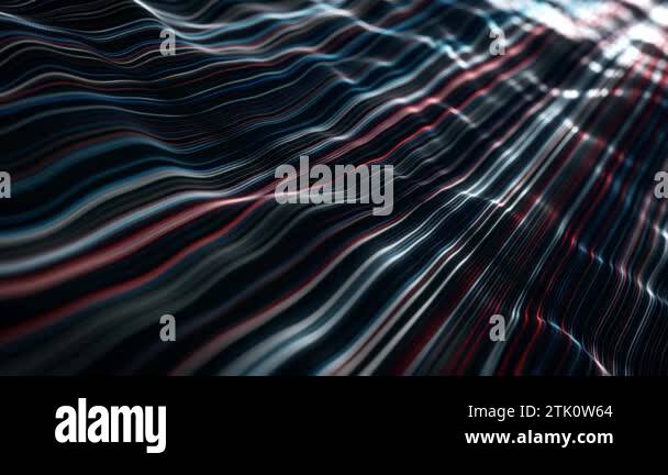 Abstract Flowing Particle Lines Data Concept Background/ 4k animation ...