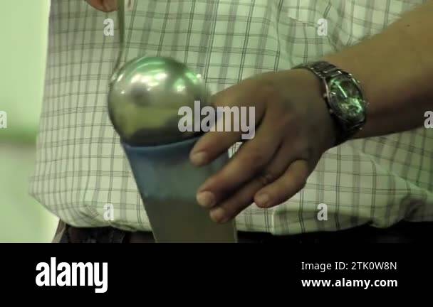 Prison Officer Serving Juice for Inmates inside a Prison in Argentina ...