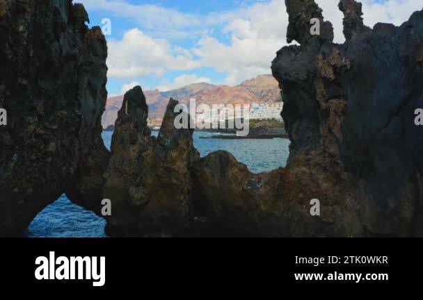 Tenerife, Canary Island, Puerto de Santiago, Charco del Diablo or ...