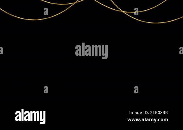 gold chain string design element background animation decoration ...