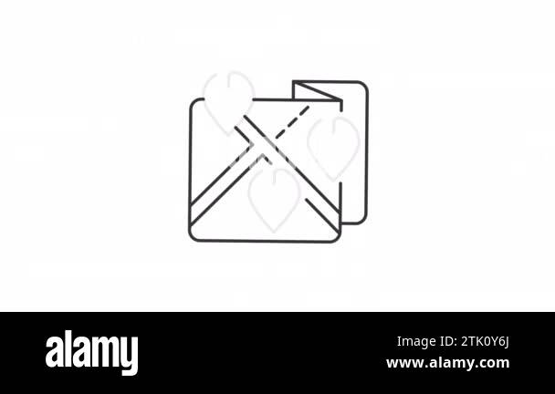 Animated charging points linear icon. Public locations. Fast charging ...