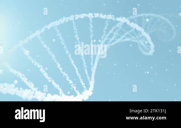 Cosmetic water bubble DNA and mRNA background with cell droplets and ...