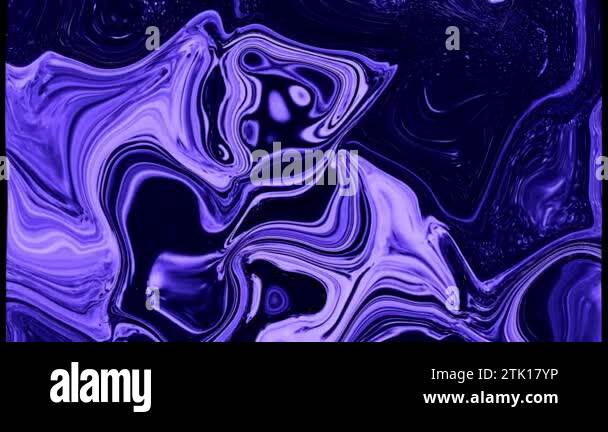 Fluid art drawing video, abstract acrylic texture with colorful waves ...