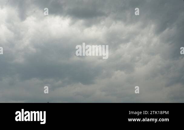 Terrible air whirlwind. Cumulonimbus clouds, shower clouds, thunderclouds are vertical developed ...