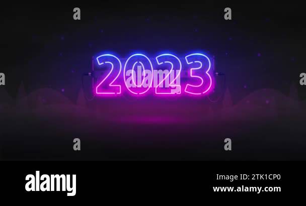 2023 neón Stock Videos & Footage - HD and 4K Video Clips - Alamy