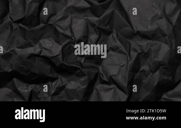Crumpled black paper texture background with chroma key - Stop motion ...