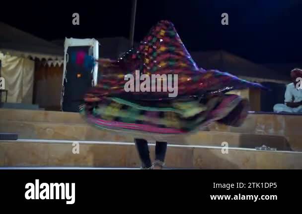 Rajasthani music and folk dance cultural programe in a camp, Sam Dunes ...