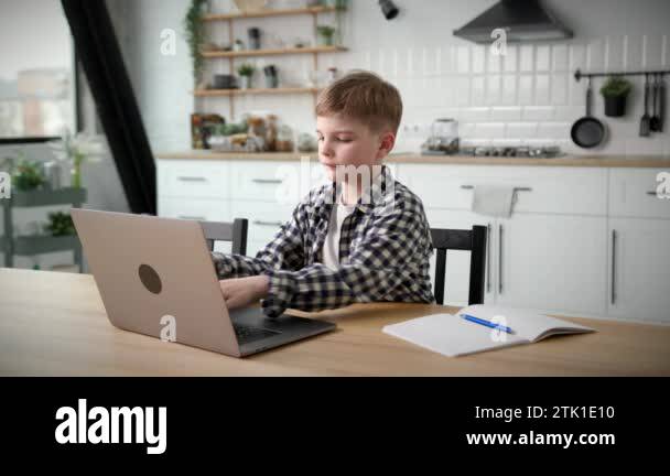 Boy doing homework home browsing Stock Videos & Footage - HD and 4K ...