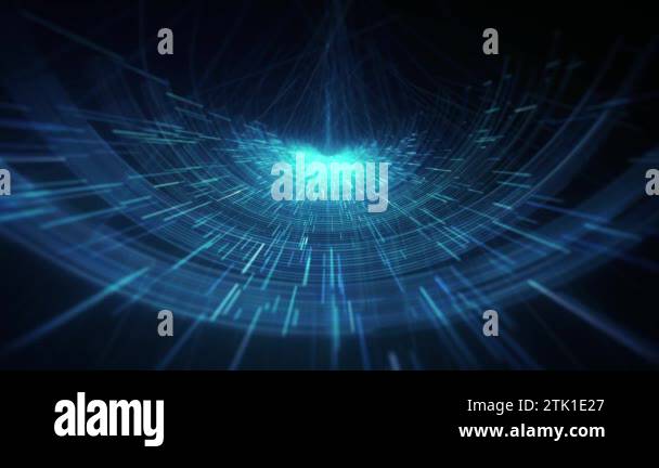 Hitech Space Scifi Network Background/ 4k animation of an abstract ...