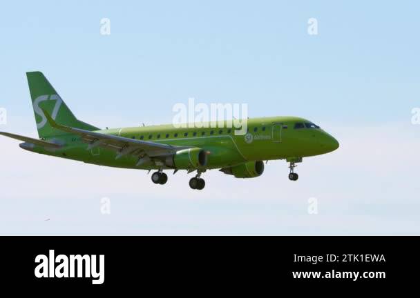 NOVOSIBIRSK, RUSSIAN FEDERATION - JUNY 12, 2022: Passenger jet plane ...
