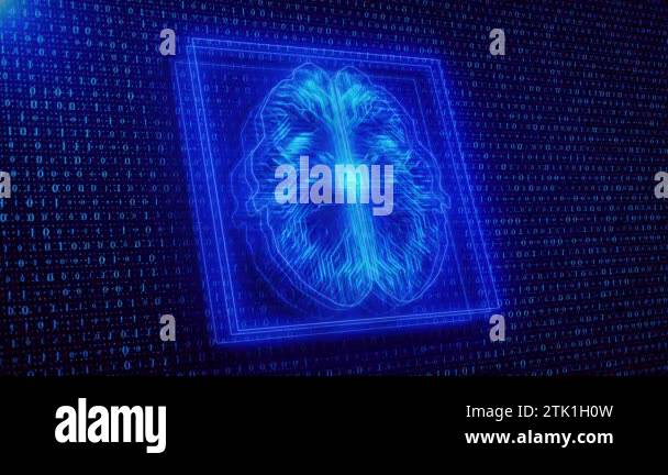 Artificial Intelligence Quantum Computer Technology digital brain bid ...