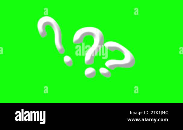 question mark, curious asking confused icon symbol greenscreen ...