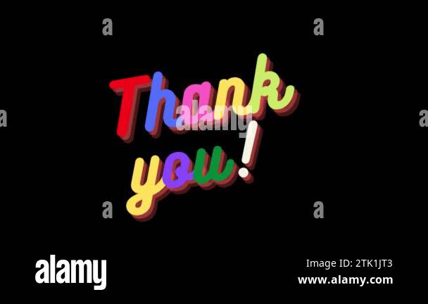 Animated Text Thank you Card, thank you digital card suitable for ...