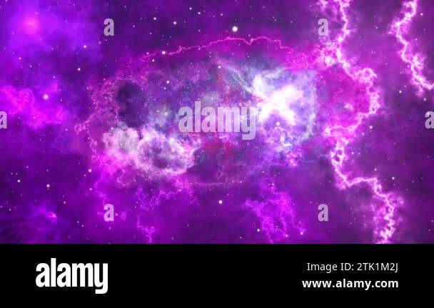 4K 3D Animation of flying through glowing nebulae and stars Space ...