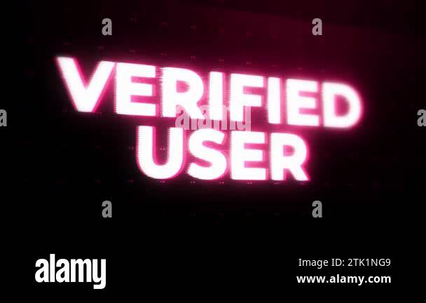 Verified User Warning Alert Error Message Flashing On Screen Computer System Crash Concept Of