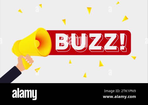 Man holding megaphone word buzz Stock Videos & Footage - HD and 4K ...