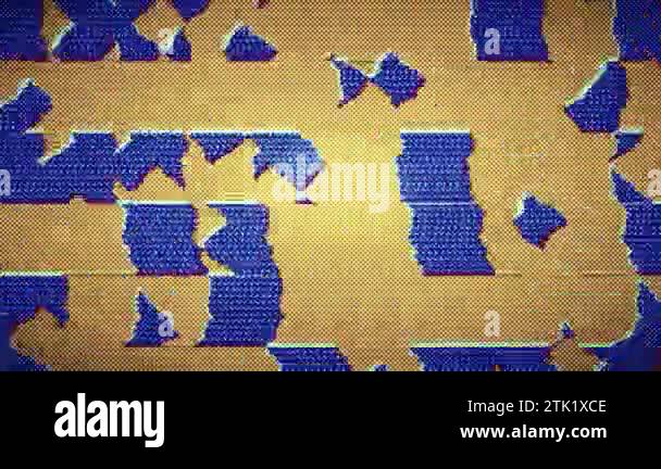 Transforming screen noise vhs computer error imitation, neon sci-fi ...