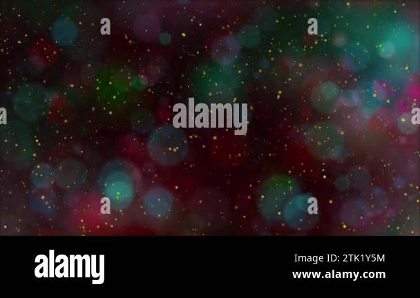 4K 3D animation Abstract festive motion background particle bokeh dust light rising, Glitter ...