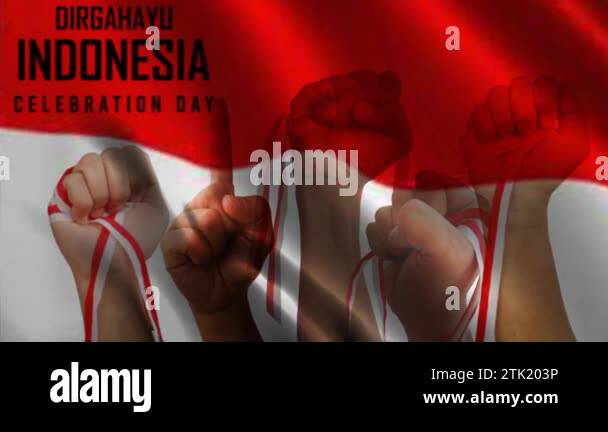 Independence day of Indonesia background Flag looping animation festival,Indonesia independence ...